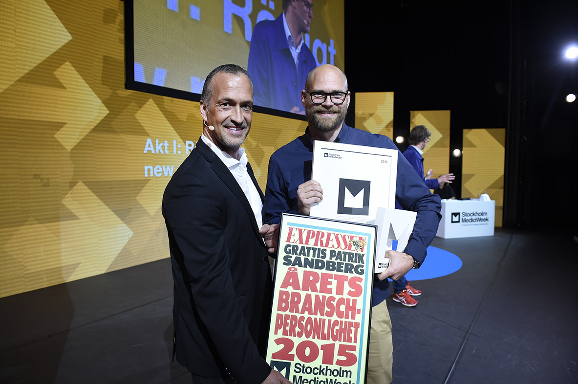 Patrik Sandberg är Årets Branschpersonlighet | StockholmMediaWeek